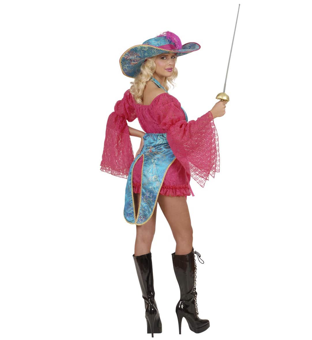 Comprar Disfraz adulta Mosquetera Sexy Pink. Ita