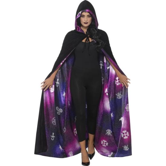 Capa Reversible De Bruja Oscura Para Adulto Accesorios Para Halloween