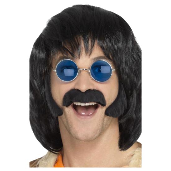 Kit Años 70 Bigote y Patillas Adhesivas > Complementos para Disfraces ...